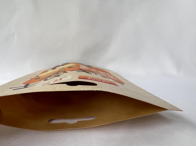 Brown Paper Packaging Pouches Kraft Paper Plastic Bag Customized